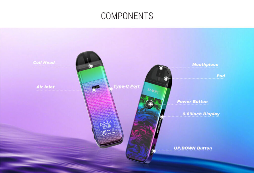 סיגריה אלקטרונית SMOK Pozz Pro Kit 1100mAh 25W 2.6ML - זה זול - Zezoll ...